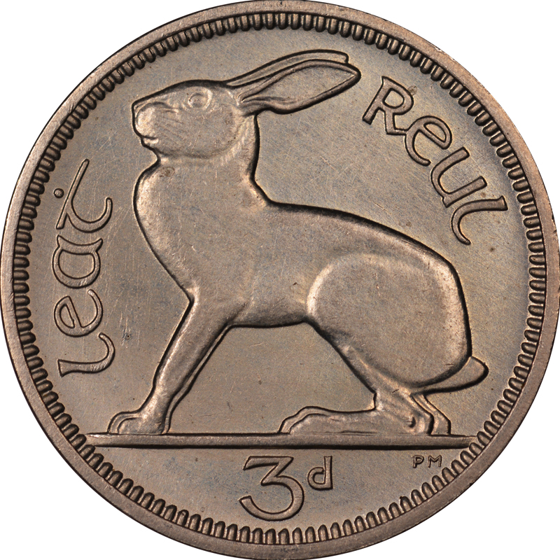 Ireland Republic 3 Pence KM 12a Prices & Values | NGC