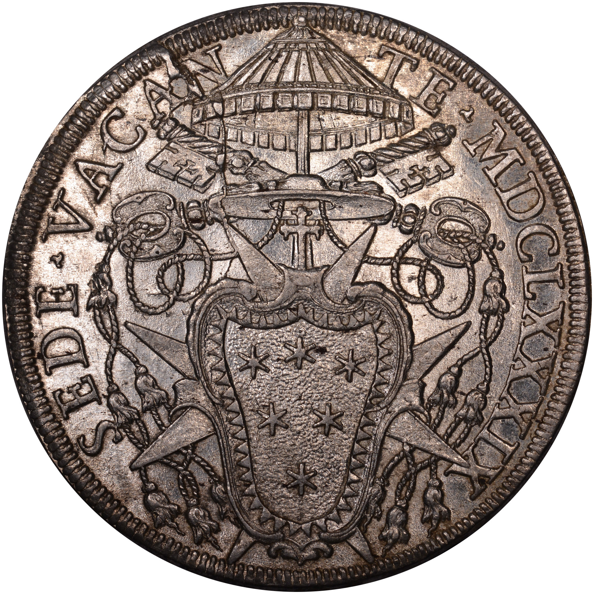 Italian States PAPAL STATES Piastra KM 497 Prices & Values | NGC