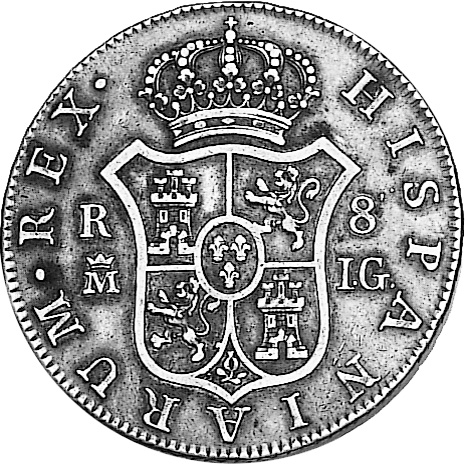 Spain 8 Reales KM 432.1 Prices & Values | NGC