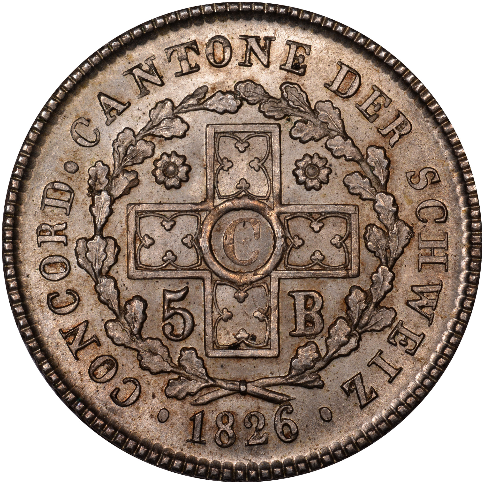 Swiss Cantons BASEL 5 Batzen KM 209 Prices & Values | NGC