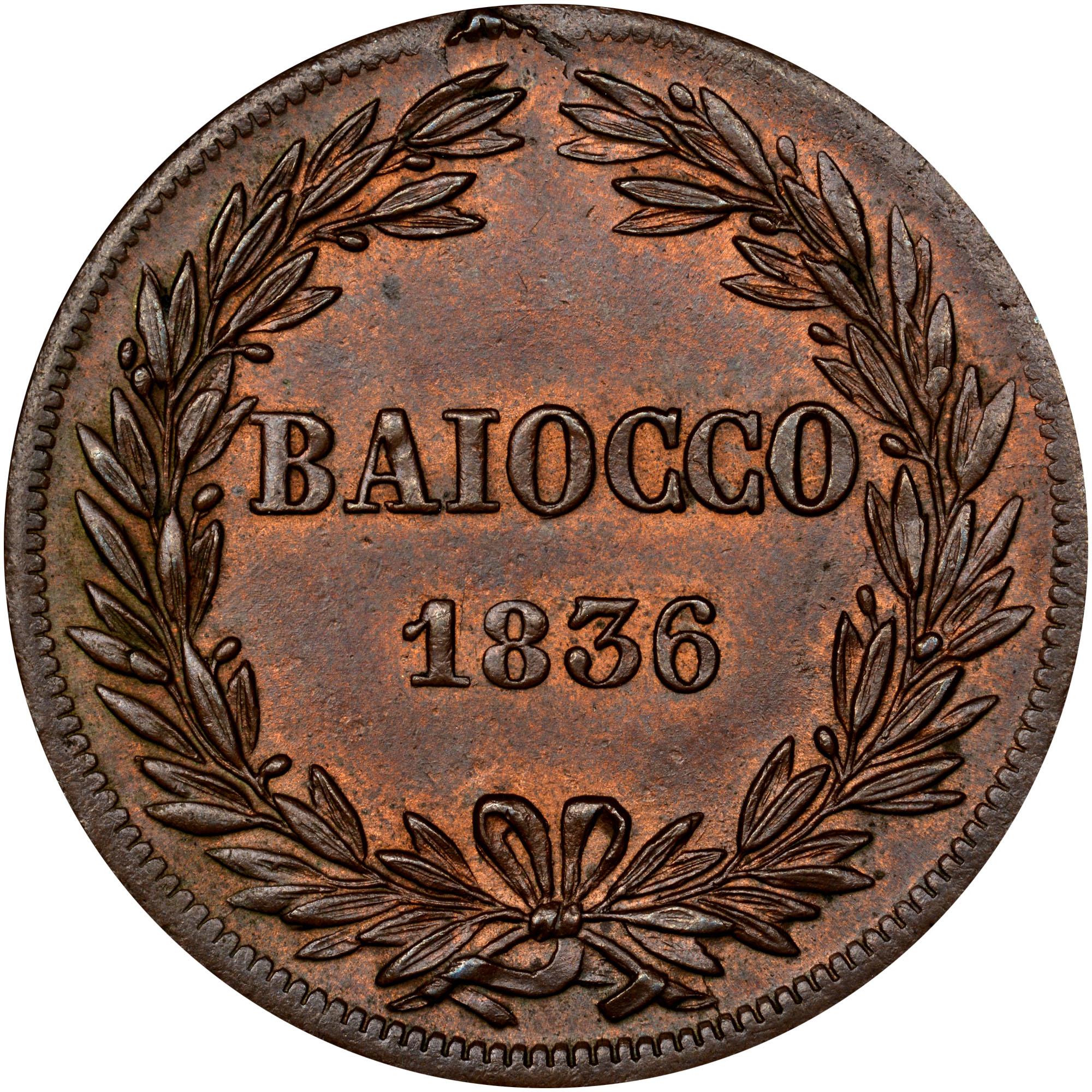 Italian States PAPAL STATES Baiocco KM 1320 Prices & Values | NGC