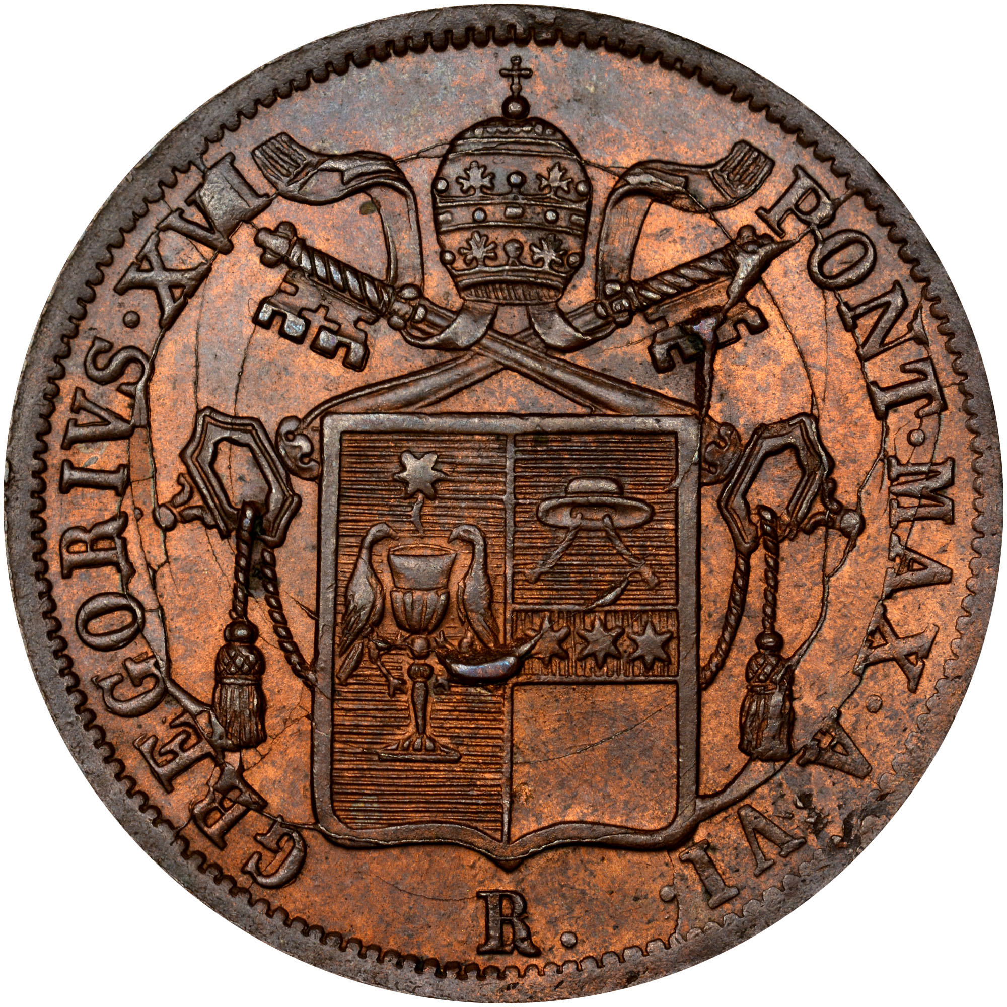 Italian States PAPAL STATES Baiocco KM 1320 Prices & Values | NGC