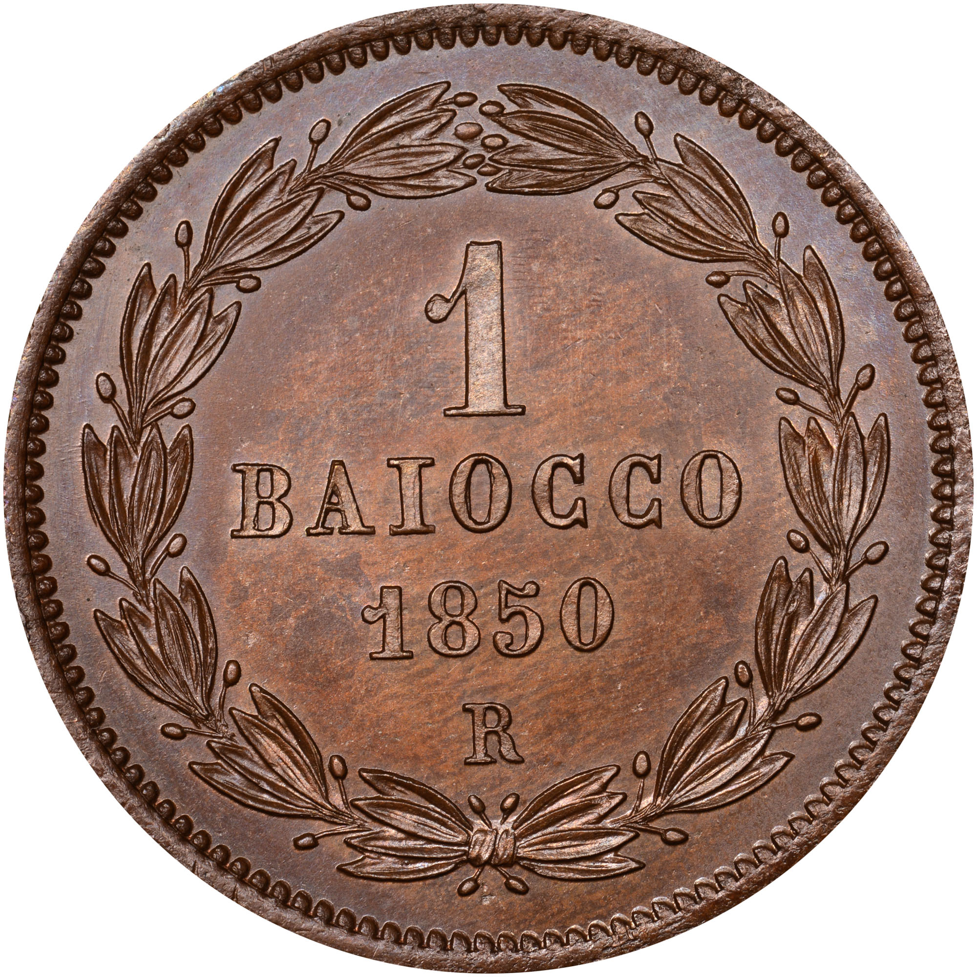 Italian States PAPAL STATES Baiocco KM 1345 Prices & Values | NGC