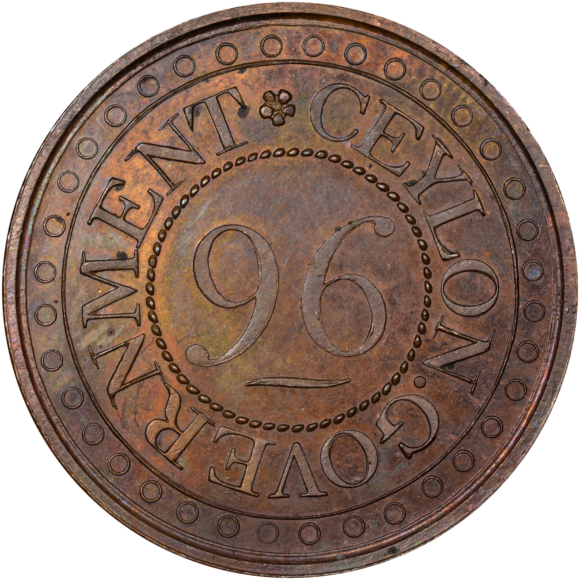 Ceylon 1/96 Rixdollar KM 74 Prices & Values | NGC