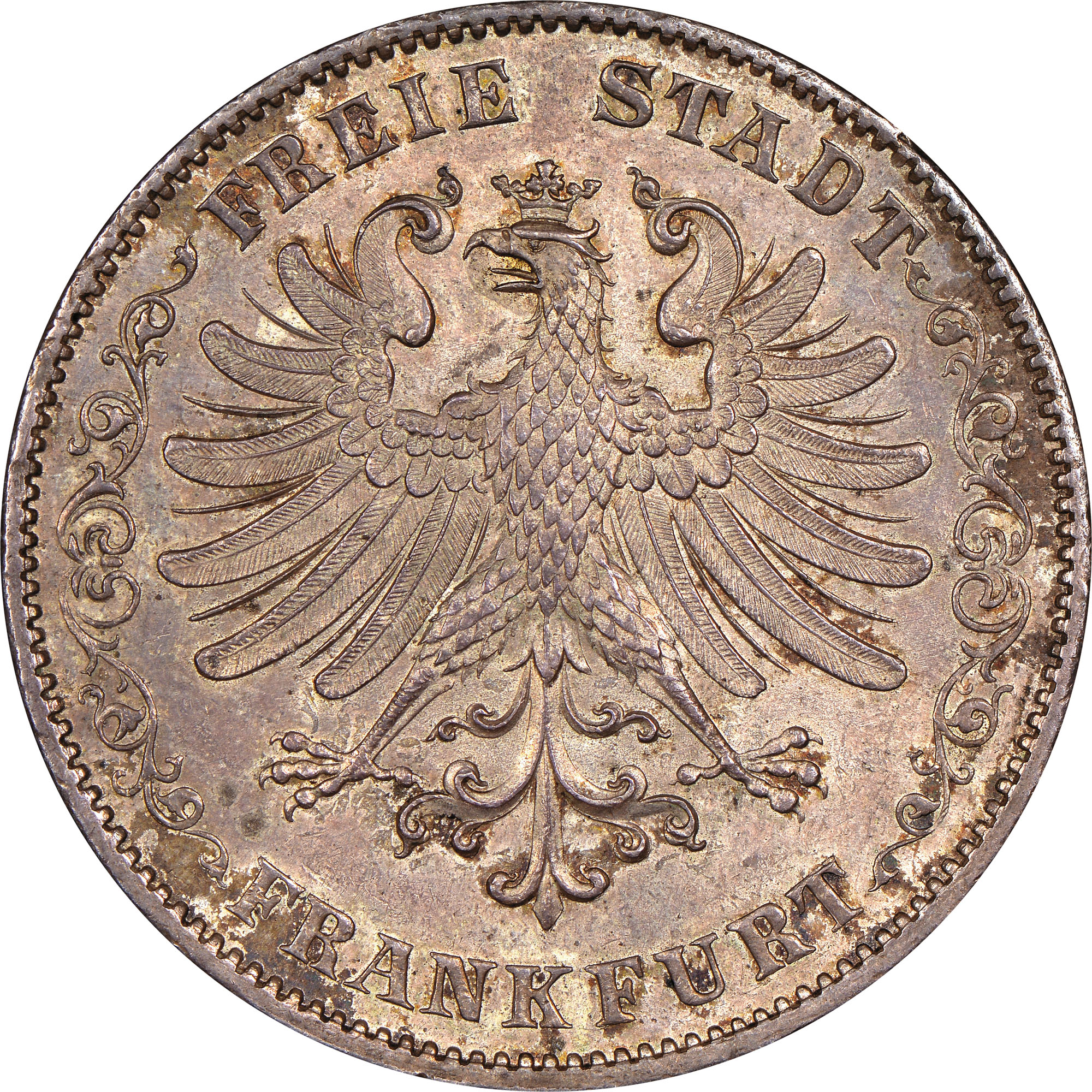 German States FRANKFURT AM MAIN 2 Thaler KM 329 Prices & Values | NGC