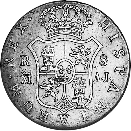 Spain 8 Reales KM 466.3 Prices & Values | NGC