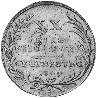 German States RHENISH CONFEDERATION 1/2 Thaler KM 5 Prices & Values