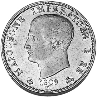 Italian States KINGDOM OF NAPOLEON 40 Lire KM 12 Prices & Values | NGC