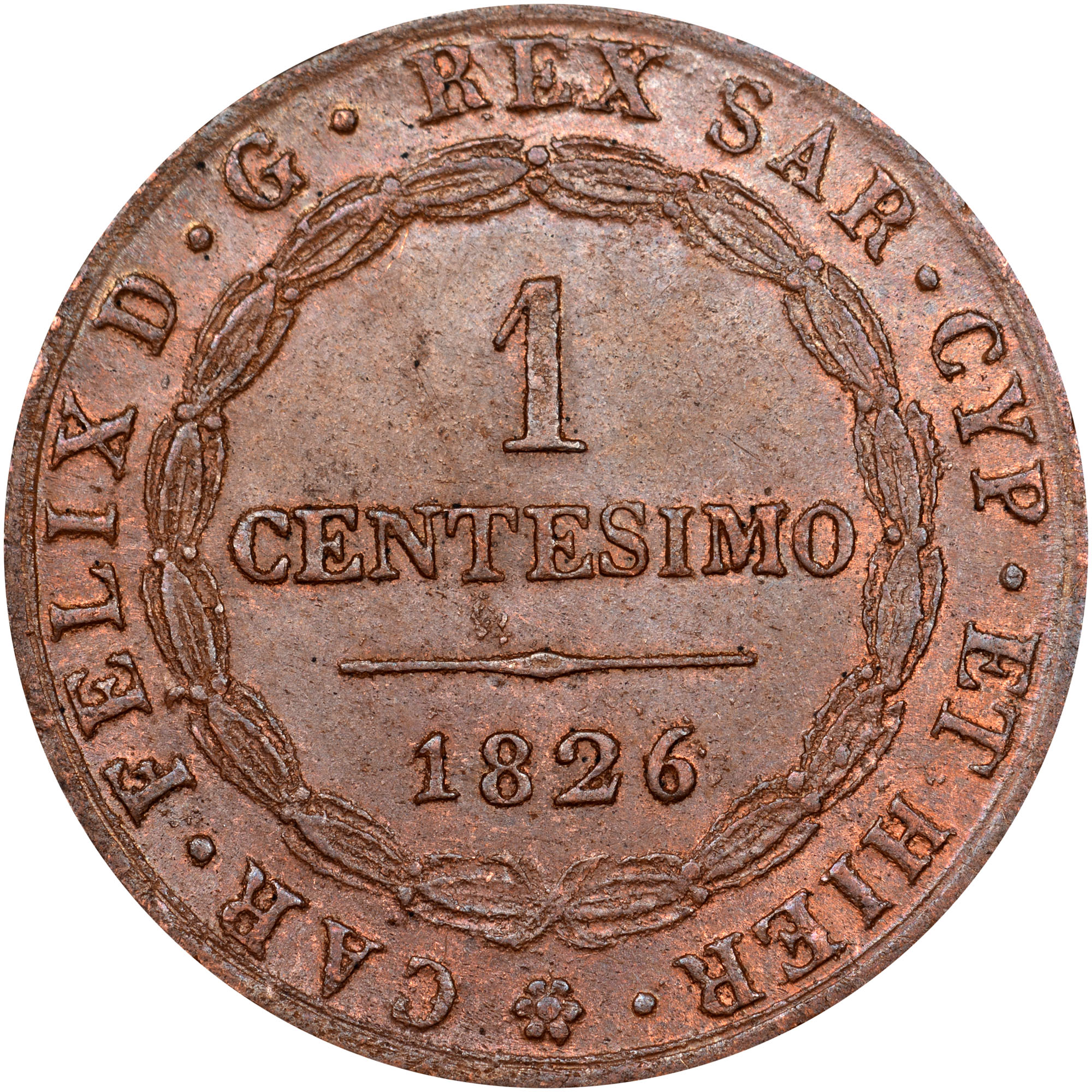 Italian States SARDINIA Centesimo KM 125.1 Prices & Values | NGC