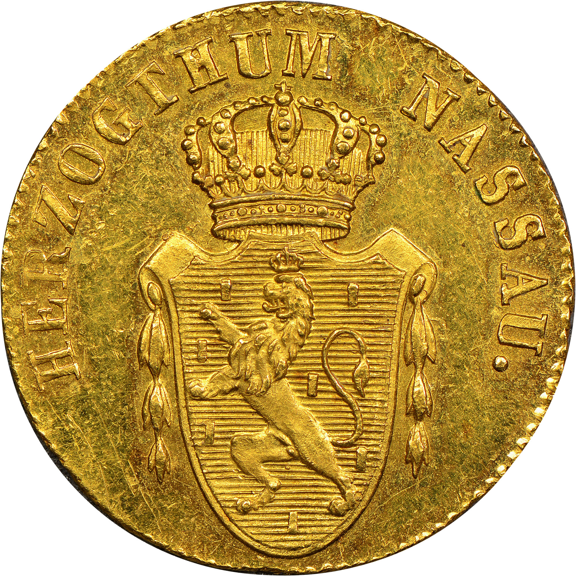 German States NASSAU Ducat KM 29 Prices & Values | NGC