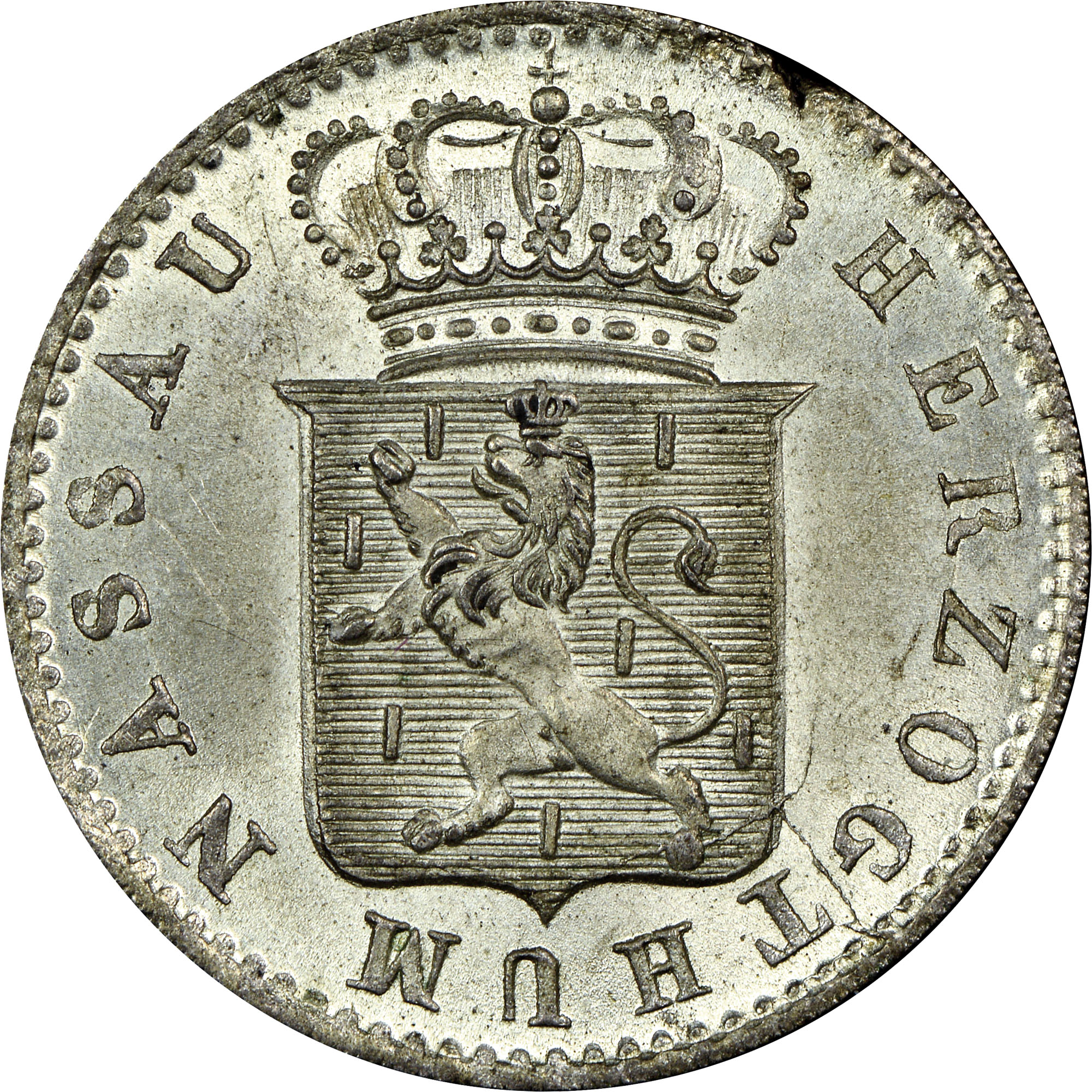 German States NASSAU 6 Kreuzer KM 53 Prices & Values | NGC