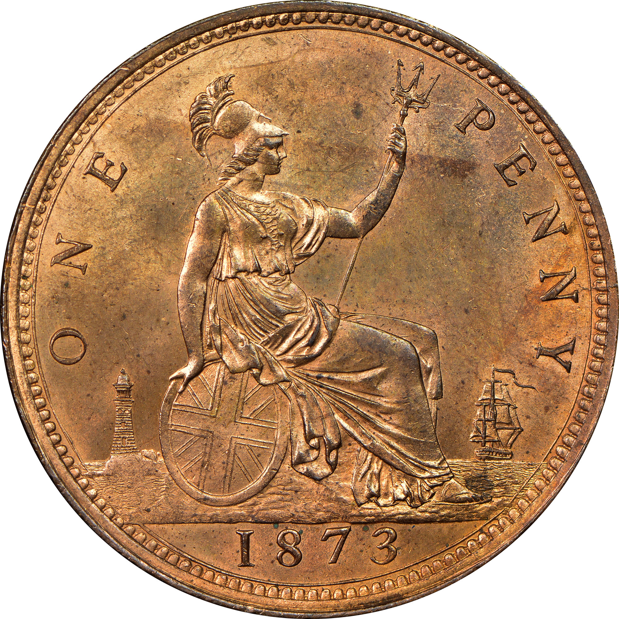 1860-1874 Great Britain Penny KM 749.2 Prices & Values | NGC