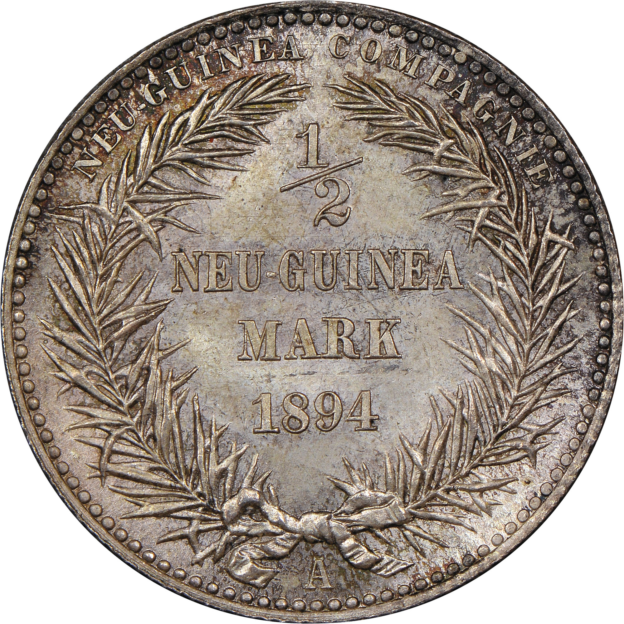 German New Guinea 1/2 Mark KM 4 Prices & Values | NGC