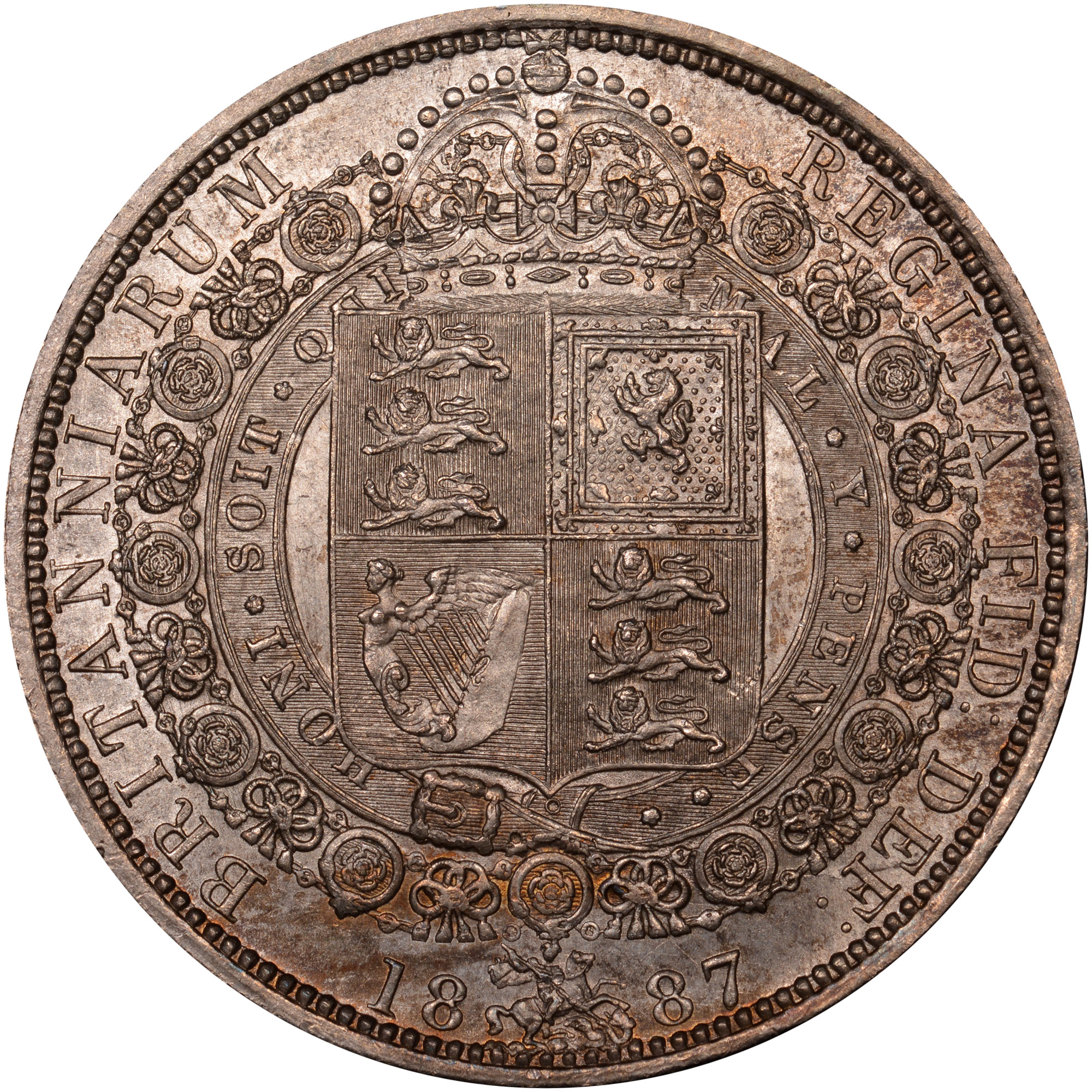 1887-1892 Great Britain 1/2 Crown KM 764 Prices & Values | NGC