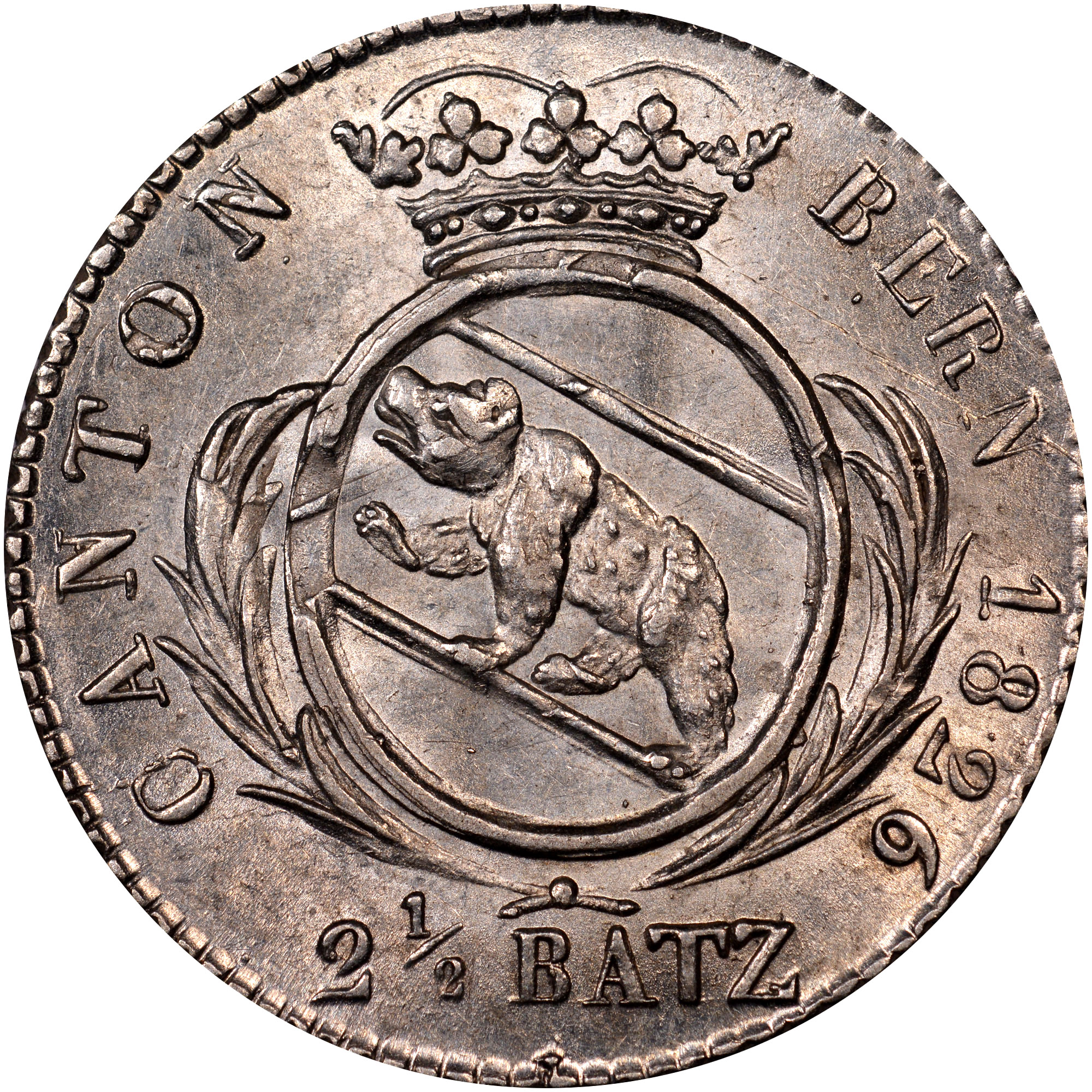 Swiss Cantons BERN 2-1/2 Batzen KM 195.1 Prices & Values | NGC