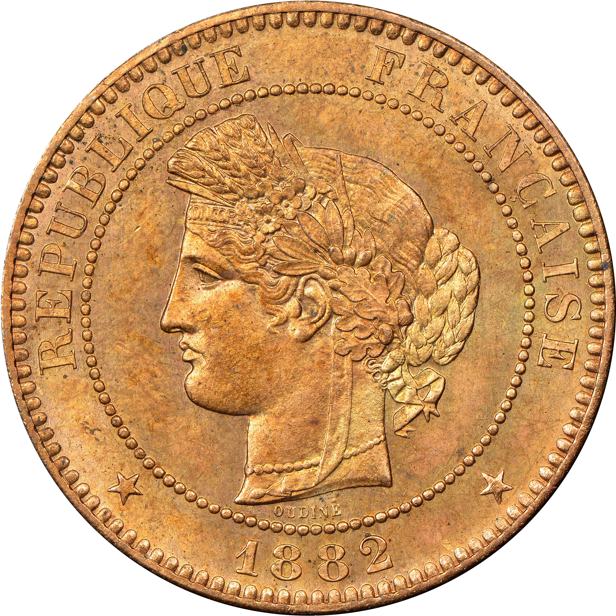 1870-1898 France 10 Centimes KM 815.1 Prices & Values | NGC