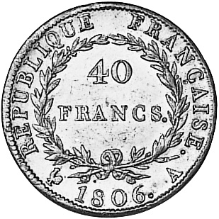France 40 Francs KM 675.1 Prices & Values | NGC