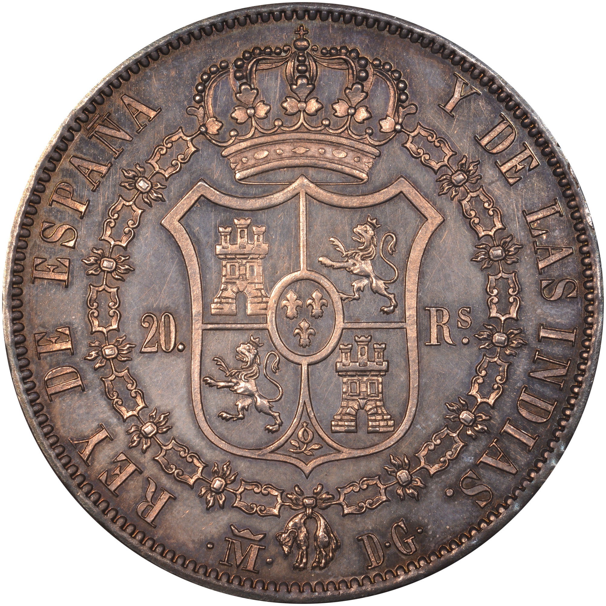 Spain 20 Reales KM 575 Prices & Values | NGC