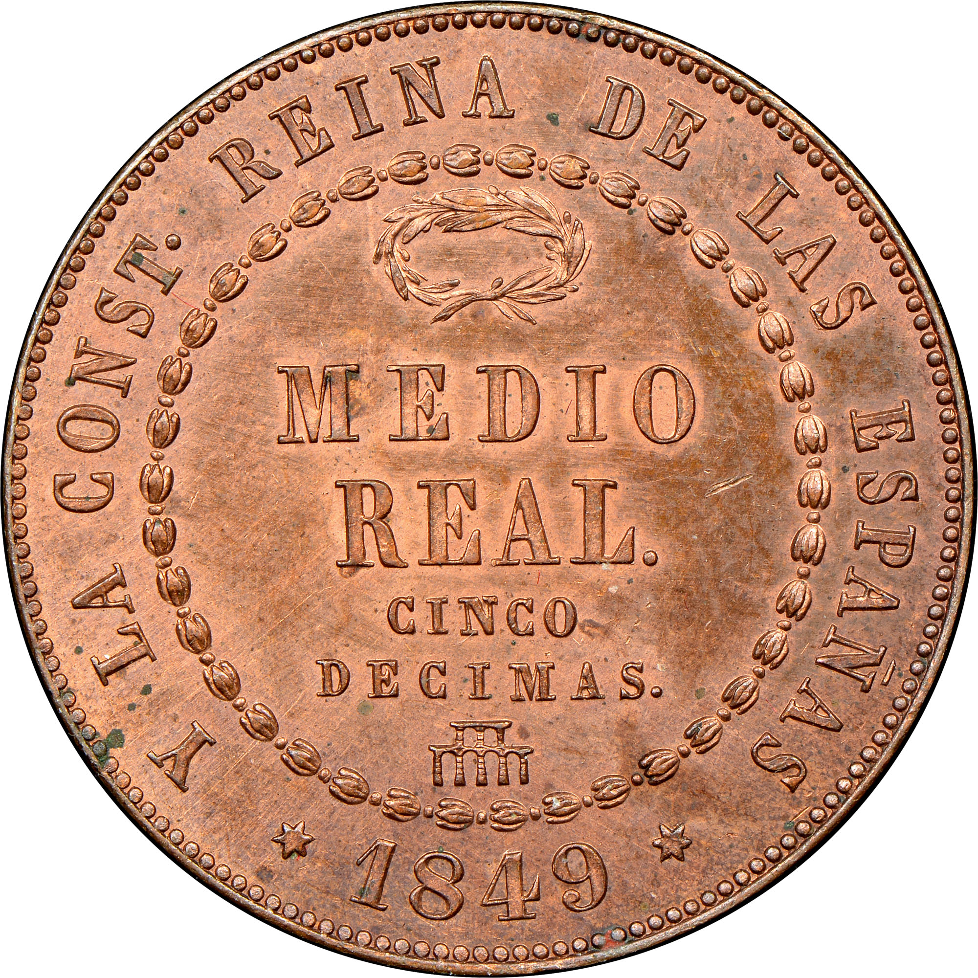 Spain 1/2 Real KM 591.3 Prices & Values | NGC