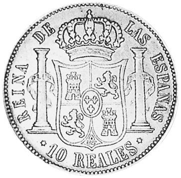 Spain 10 Reales KM 595.2 Prices & Values | NGC
