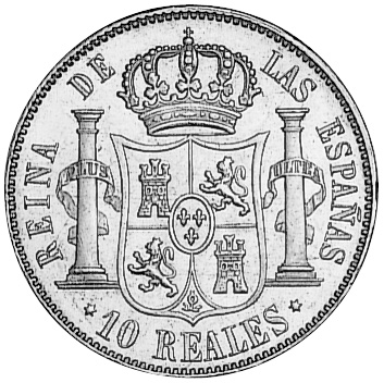 Spain 10 Reales KM 611.2 Prices & Values | NGC