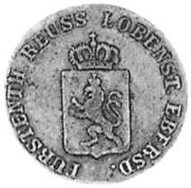 German States REUSS-LOBENSTEIN-EBERSDORF Pfennig KM 1 Prices & Values