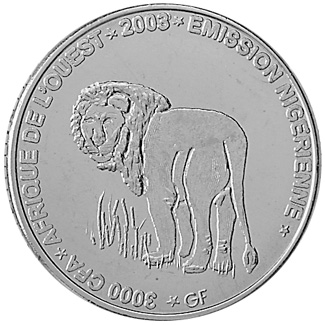 Niger 3000 CFA Francs-2 Africa X 12 Prices & Values | NGC