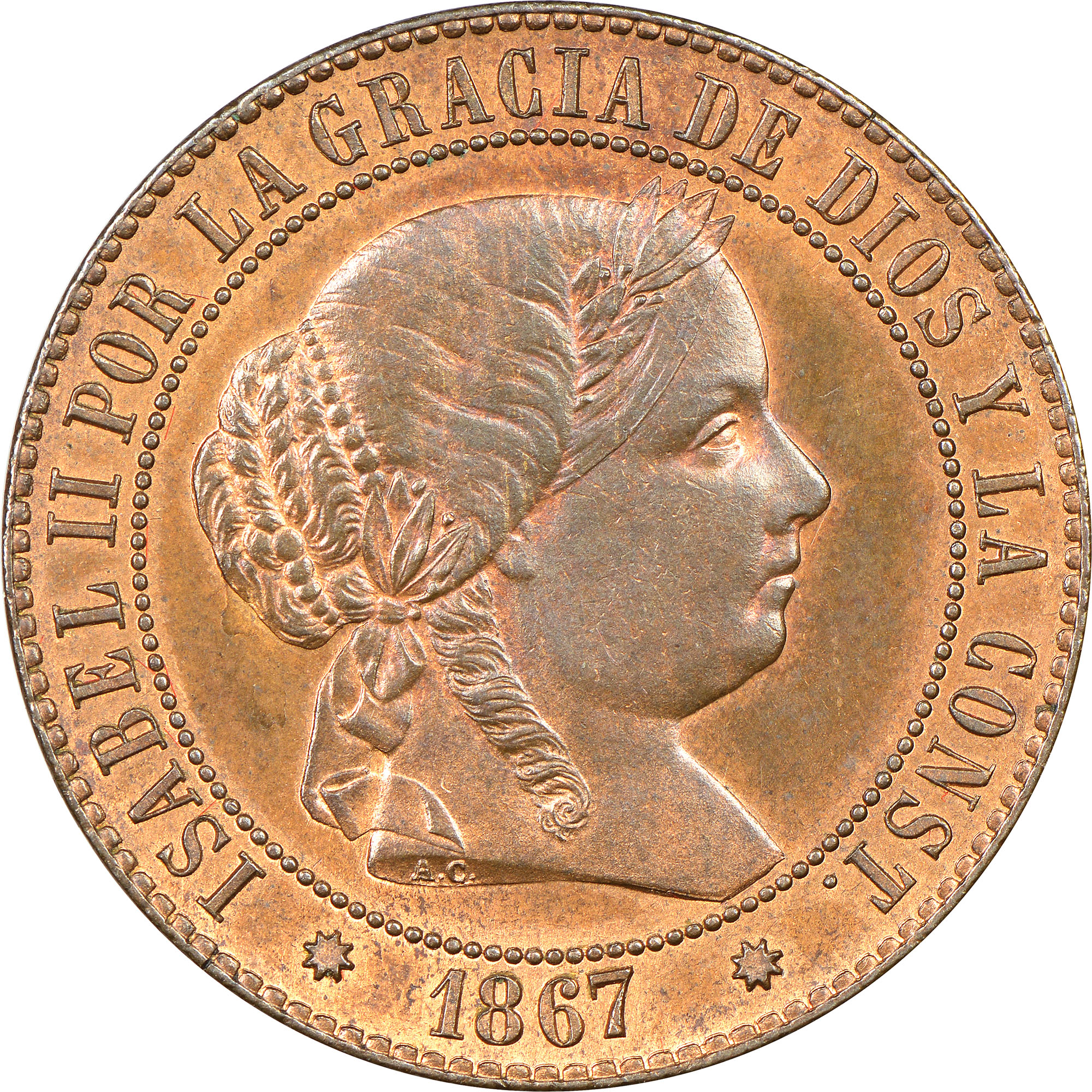 Spain 2-1/2 Centimos KM 634.1 Prices & Values | NGC