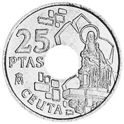 Spain 25 Pesetas KM 990 Prices & Values | NGC