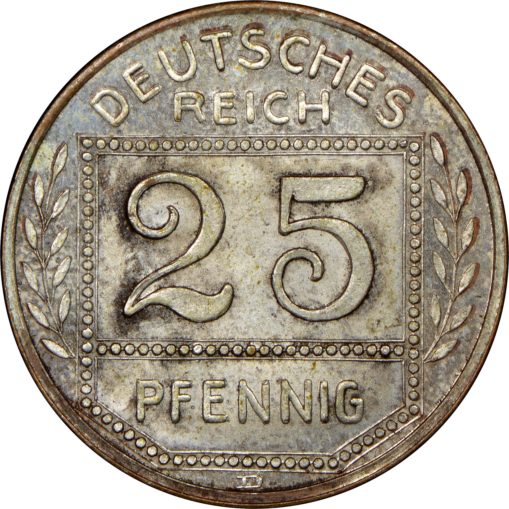 Germany - Empire 25 Pfennig X 5c Prices & Values | NGC