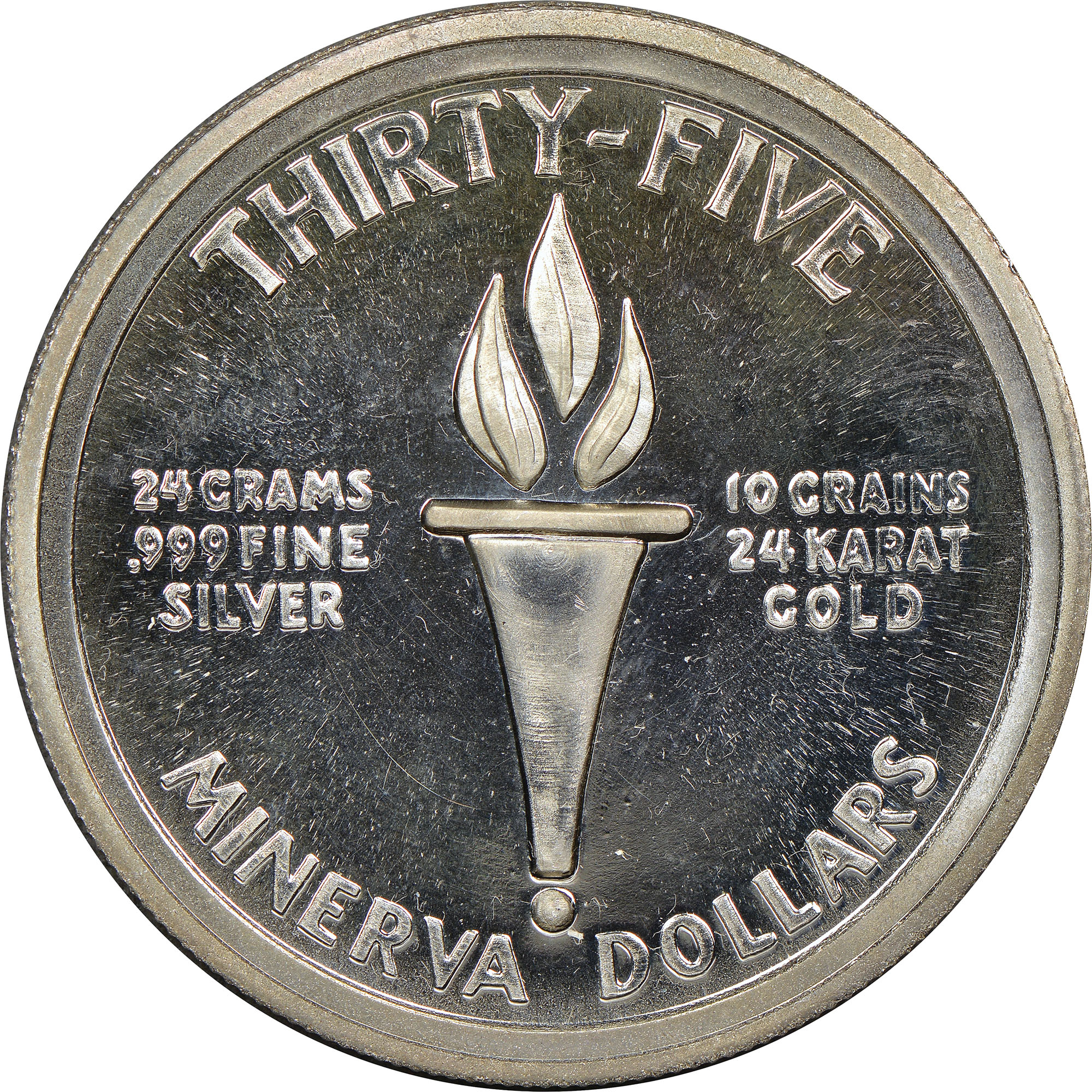 Minerva 35 Dollars X 1 Prices & Values | NGC