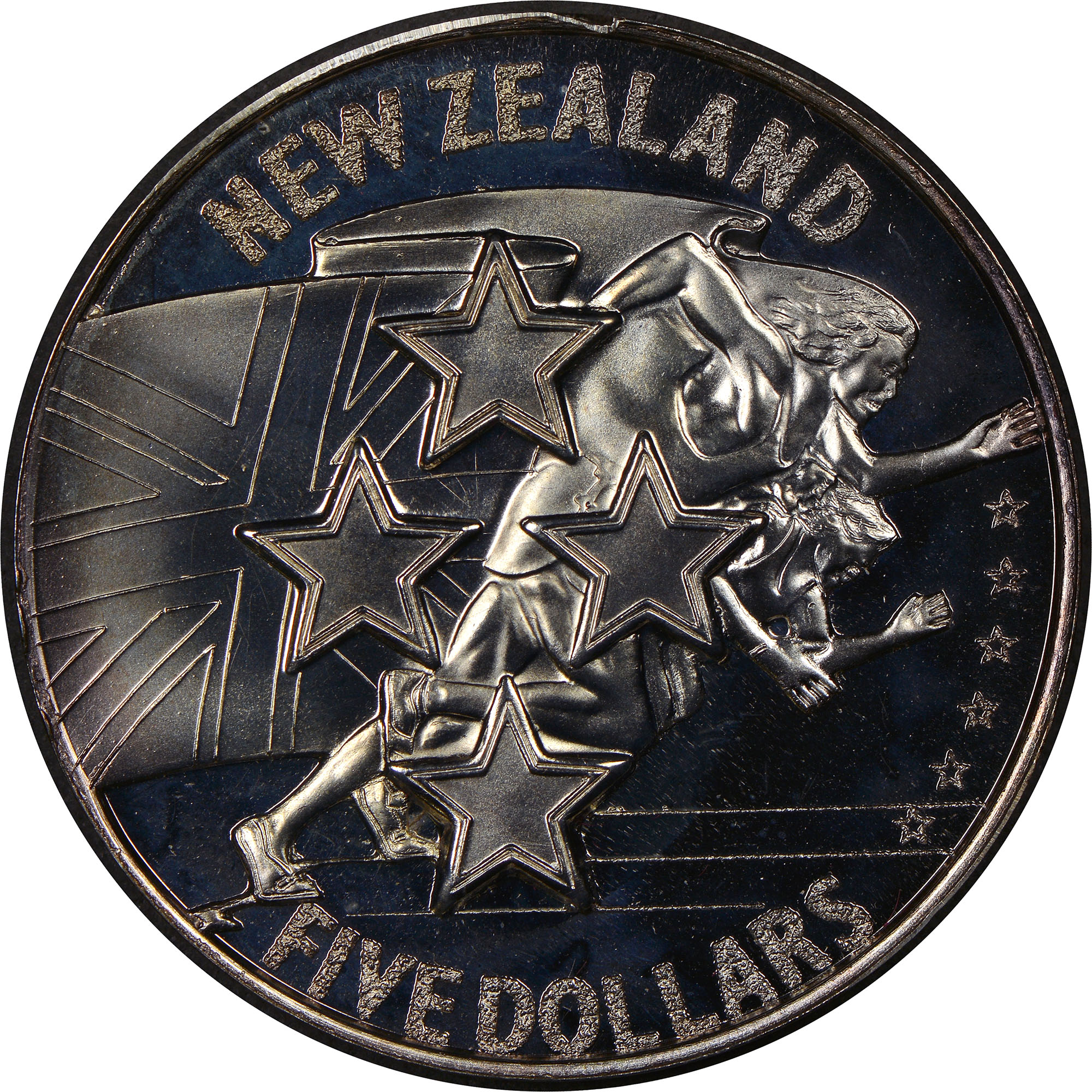 New Zealand 5 Dollars X 5 Prices Values NGC New Zealand 5 Dollars X 5 Prices Values NGC