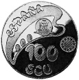 Spain 100 ECU X M38 Prices & Values | NGC