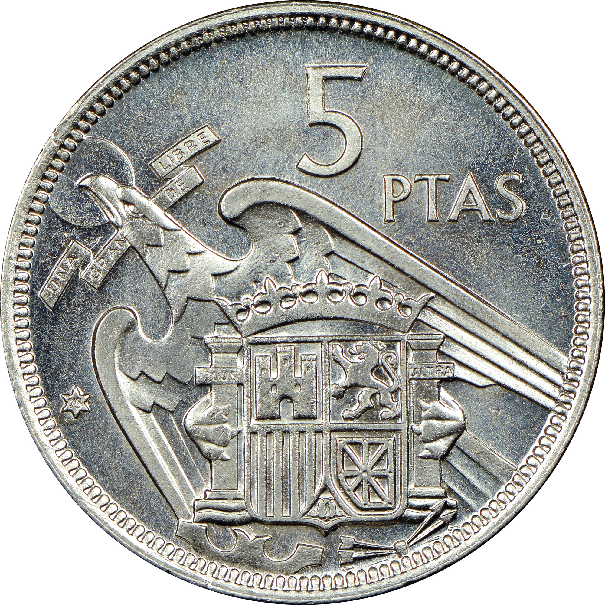 Spain 5 Pesetas KM 786 Prices & Values | NGC