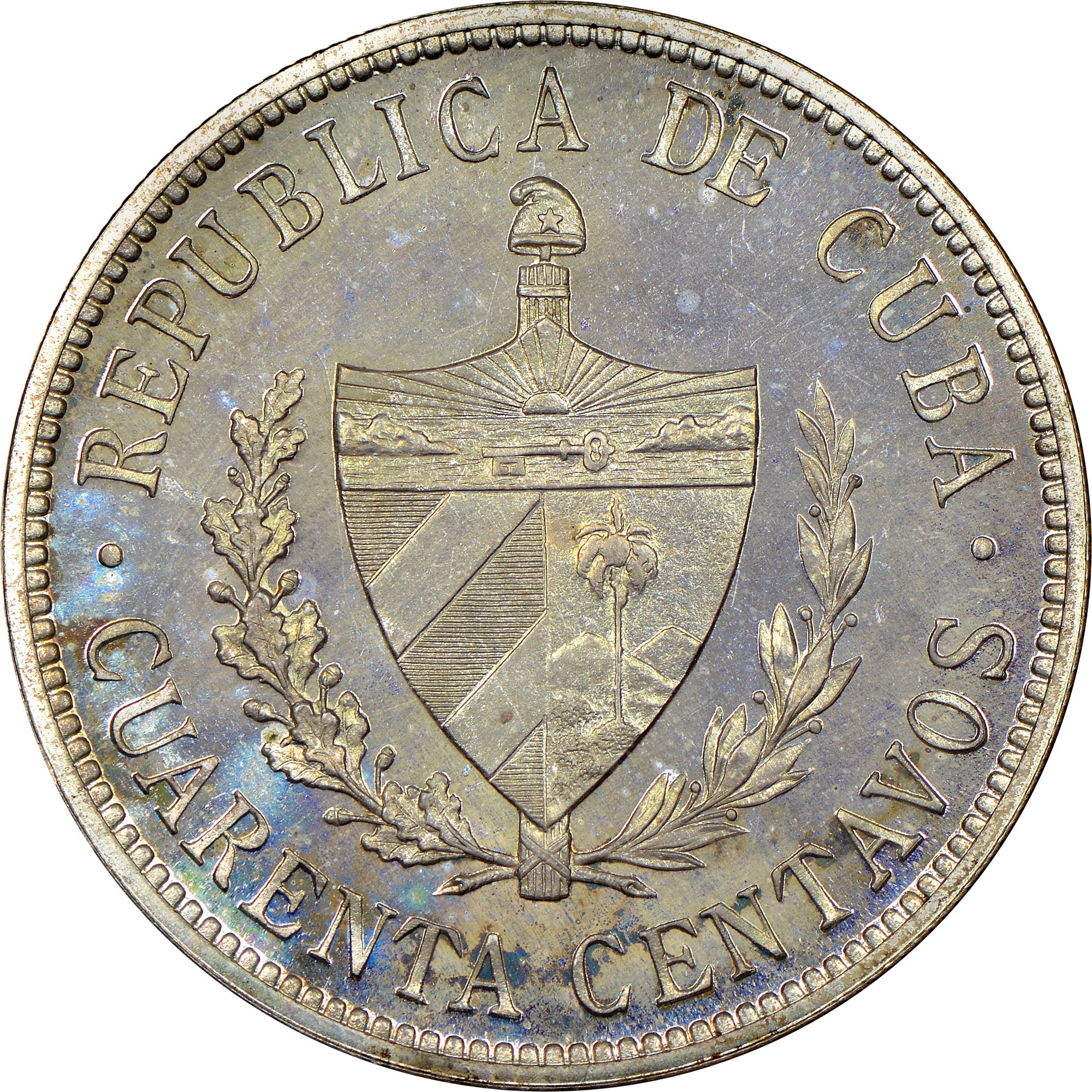 Cuba 40 Centavos KM 14 Prices & Values | NGC