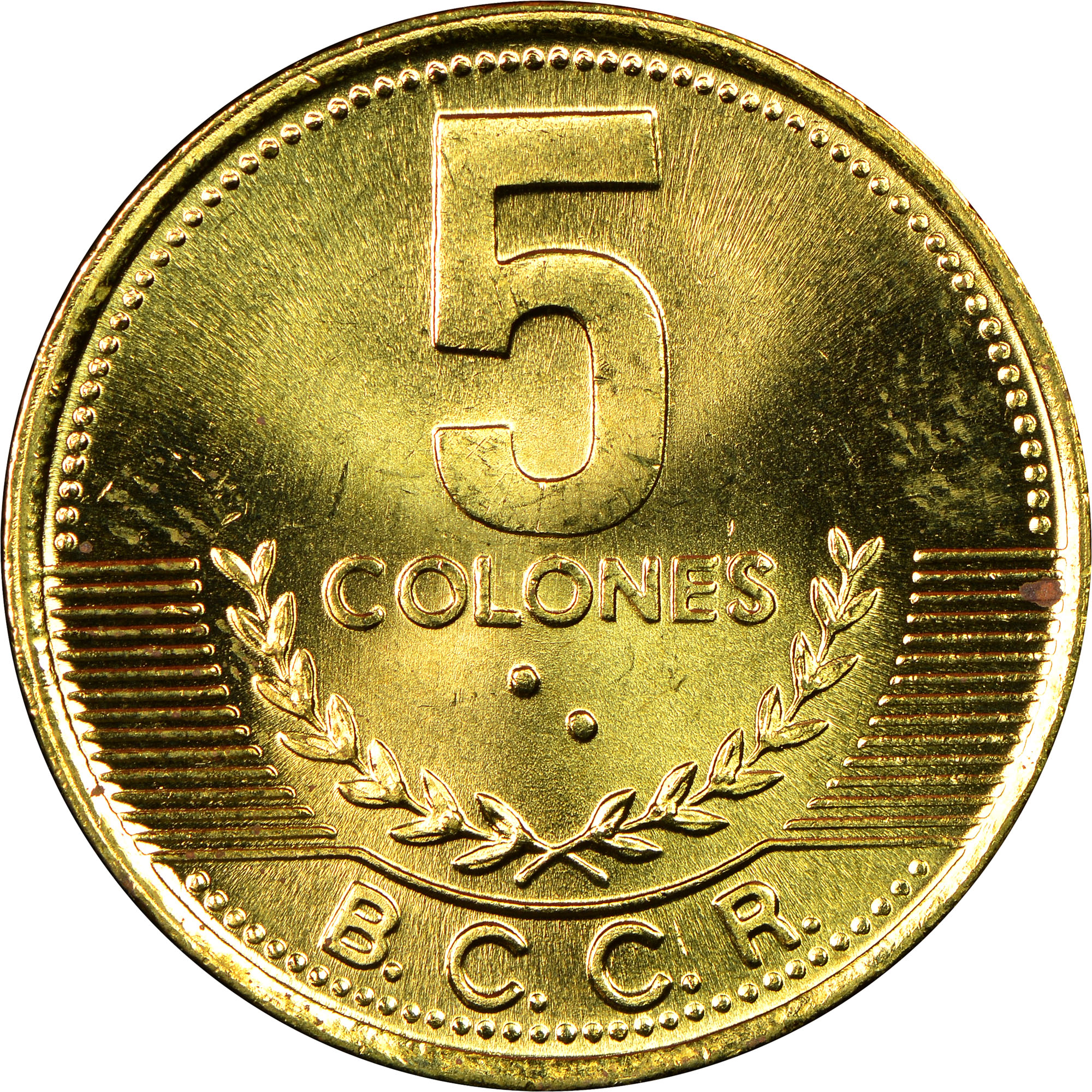 Costa Rica 5 Colones KM 227a.2 Prices & Values | NGC