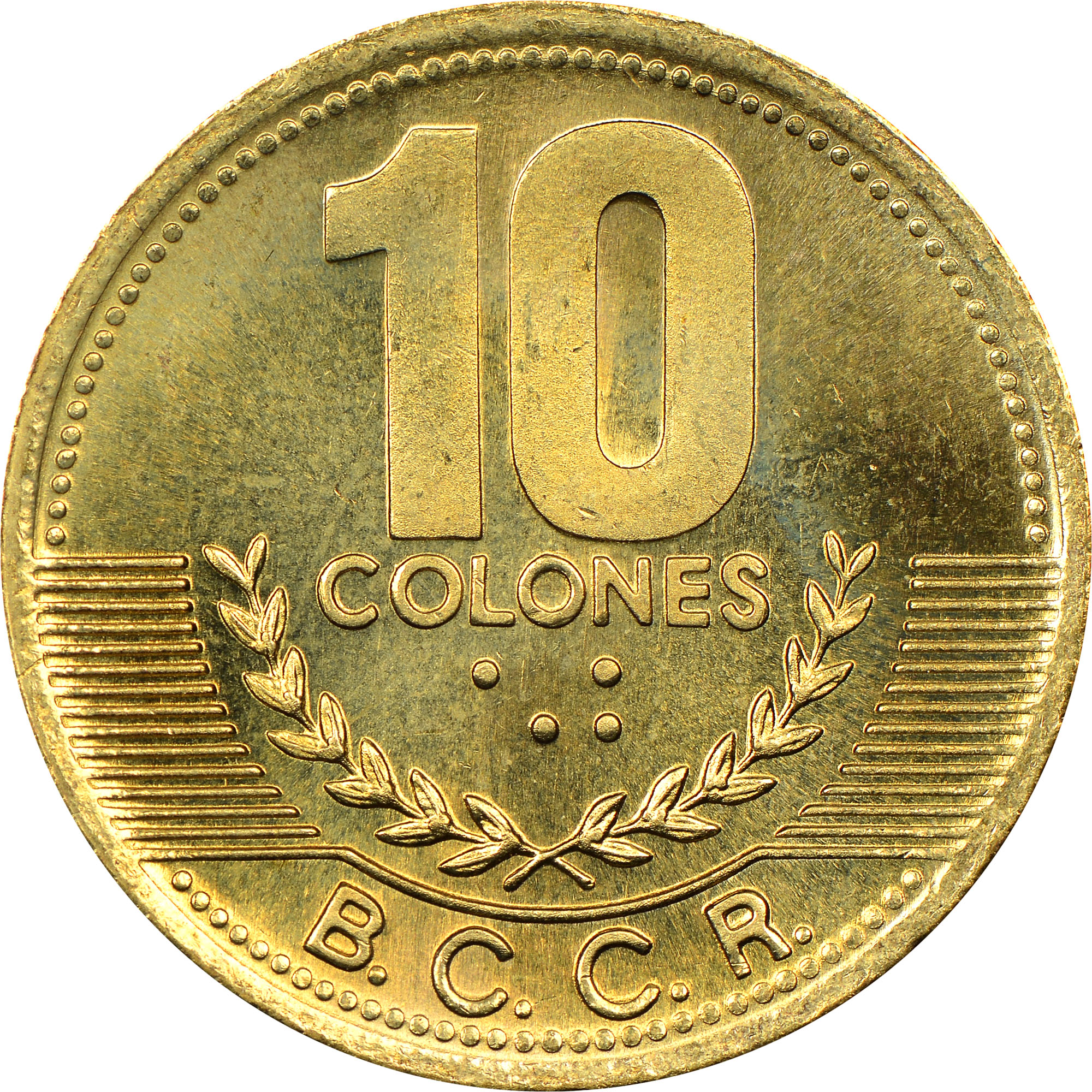 Costa Rica 10 Colones KM 228.2 Prices & Values | NGC