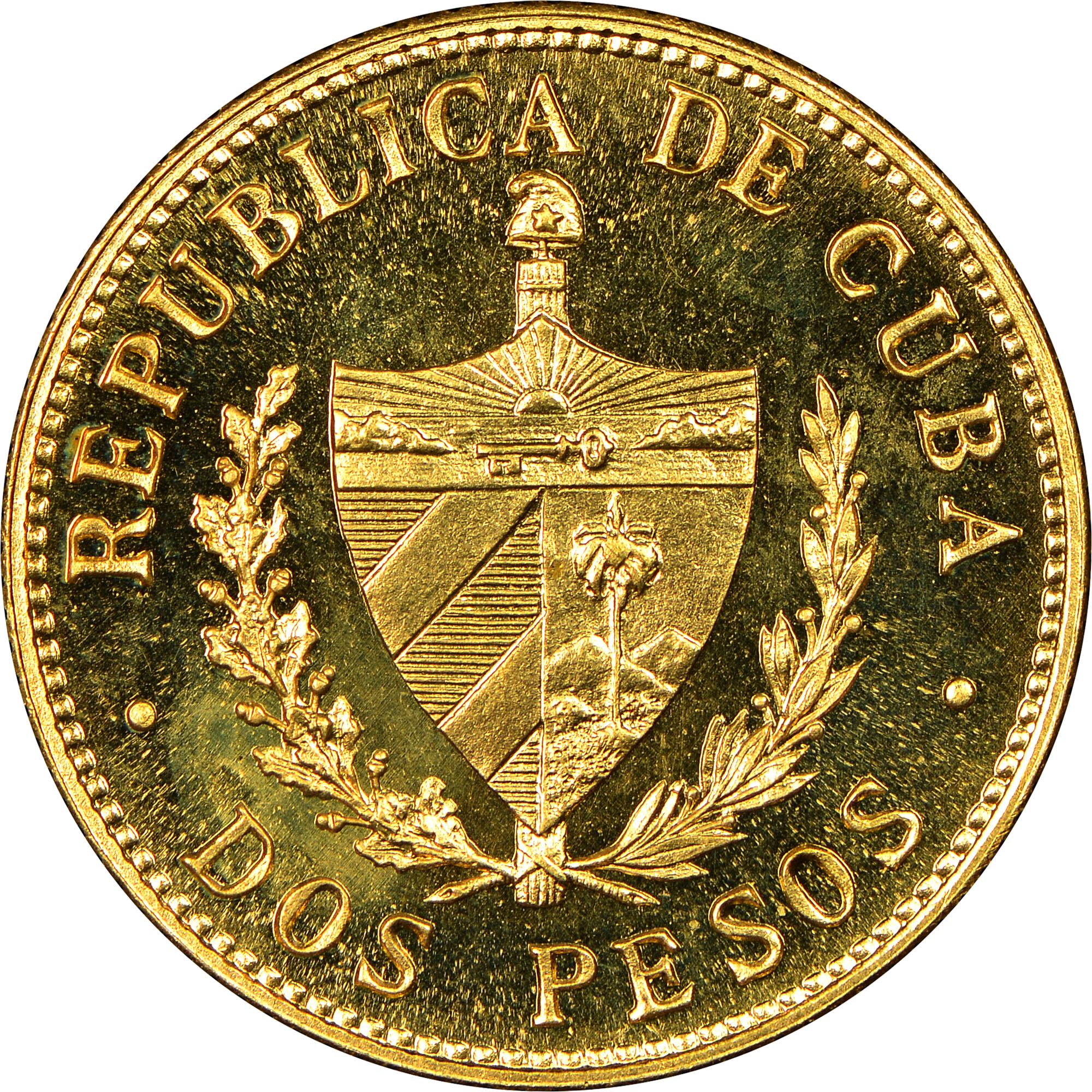 Cuba 2 Pesos KM 17 Prices Values NGC