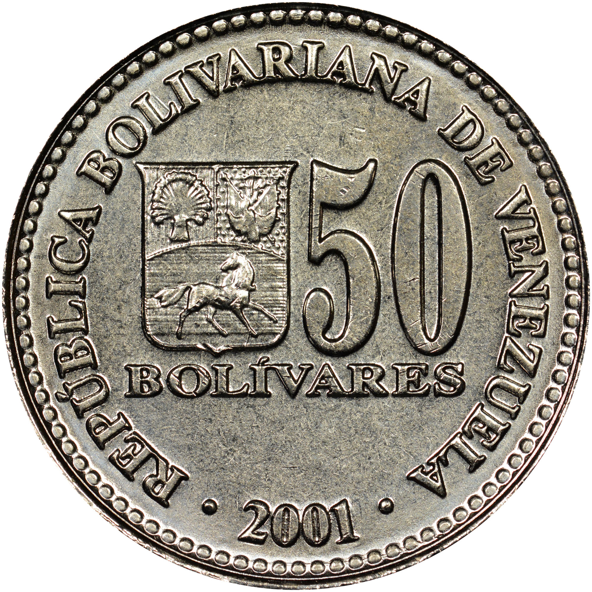 Venezuela 50 Bolivares Y 82 Prices & Values | NGC