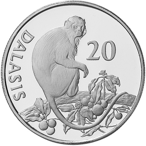 Gambia, The 20 Dalasis KM 24 Prices & Values | NGC