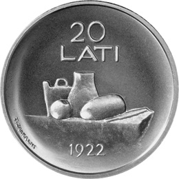 Latvia 20 Lati KM 96 Prices & Values | NGC