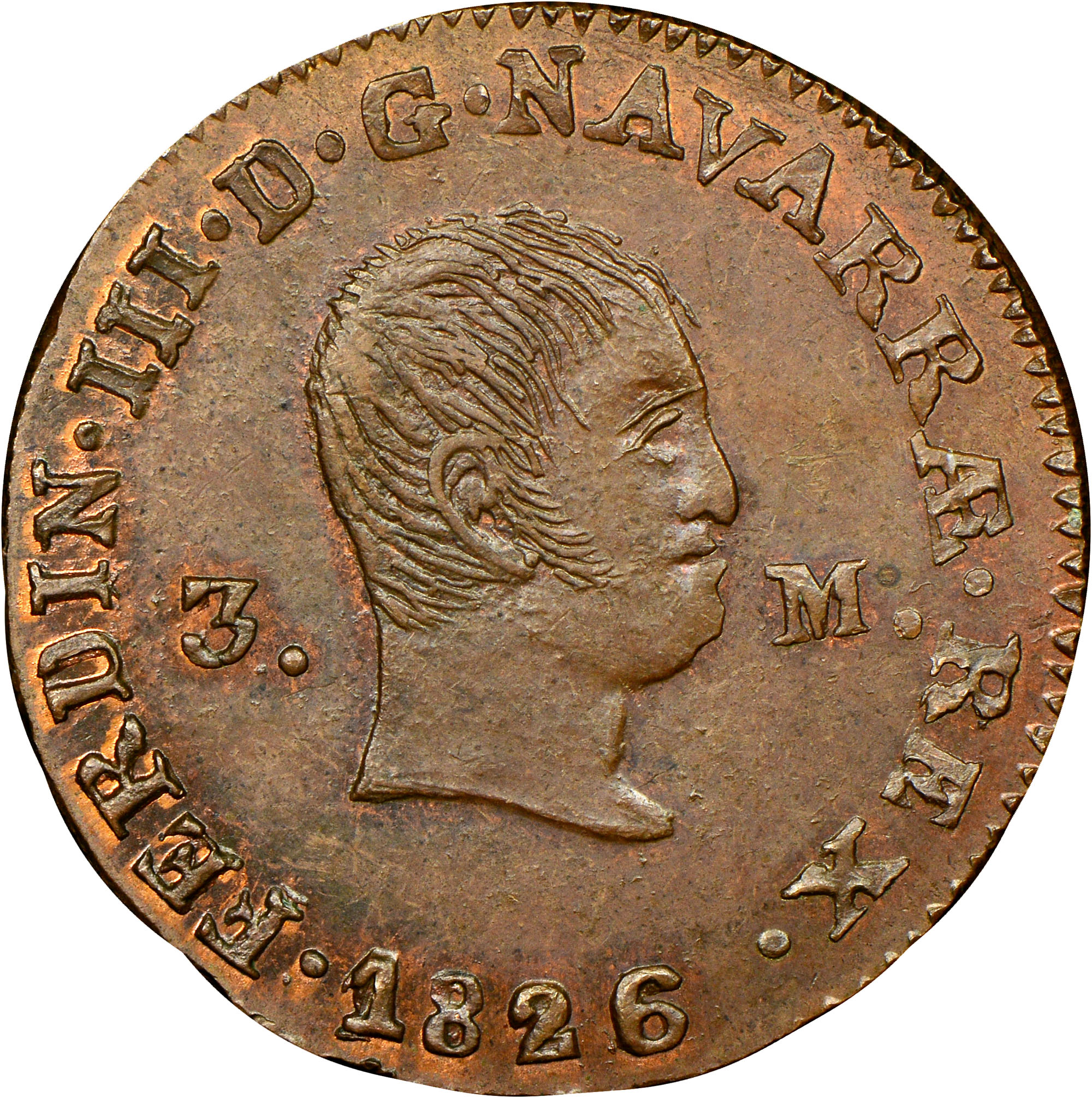 Spain NAVARRE 3 Maravedis KM 123 Prices & Values | NGC