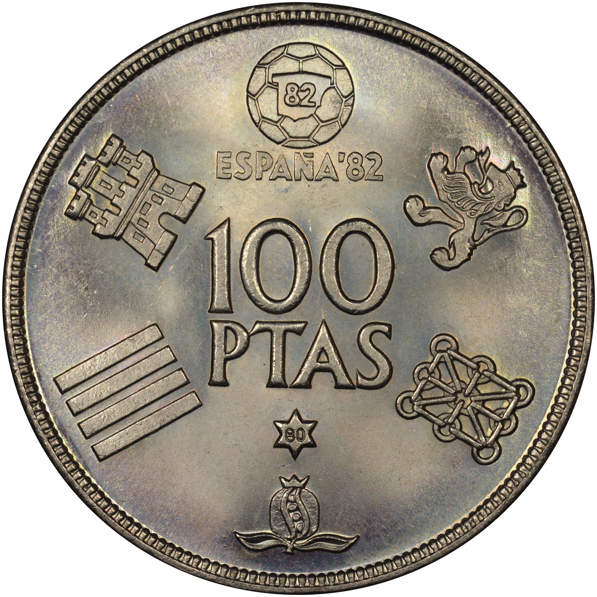 Spain 100 Pesetas KM 820 Prices Values NGC Spain 100 Pesetas KM 820 Prices Values NGC