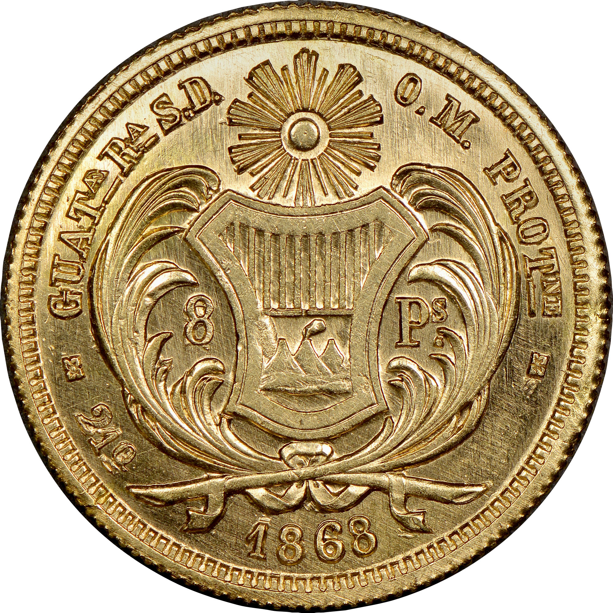 Guatemala 8 Pesos KM Pn4 Prices & Values | NGC