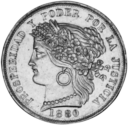 Peru 5 Pesetas KM 201.1 Prices & Values | NGC