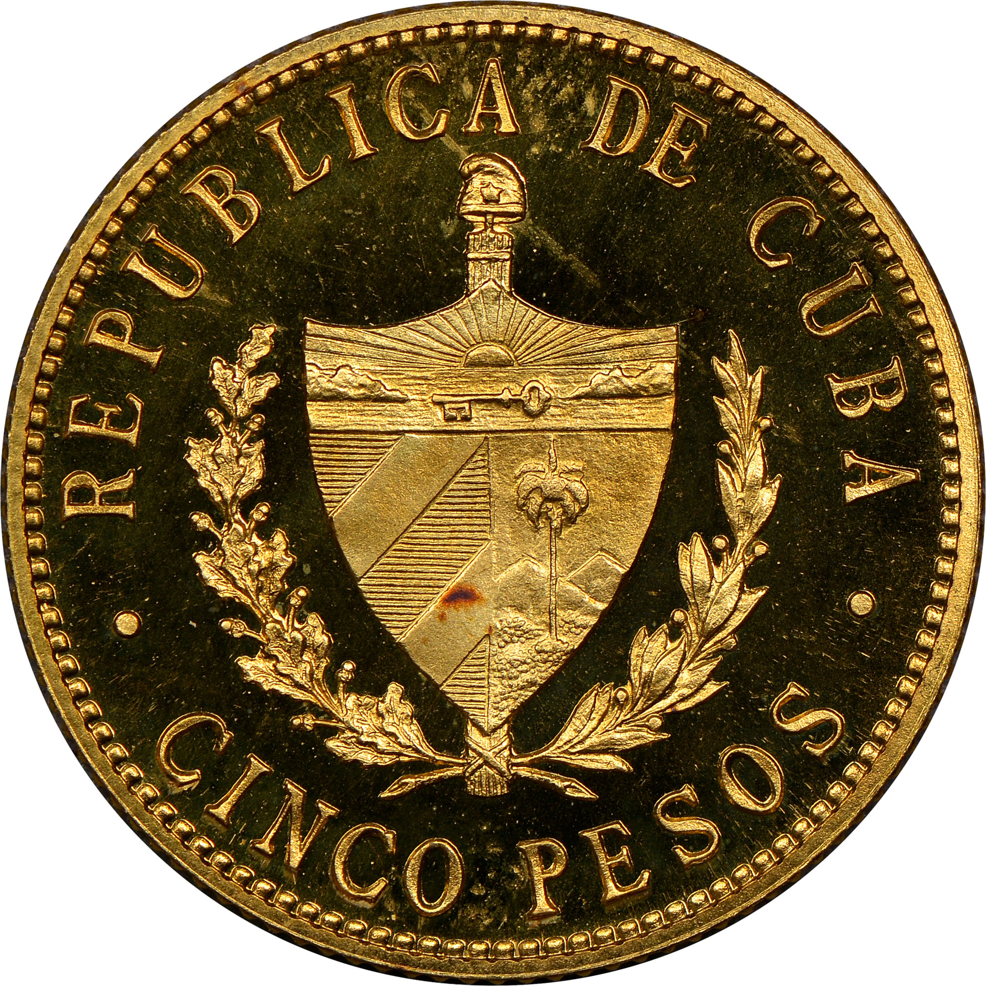 Cuba 5 Pesos KM 19 Prices & Values | NGC