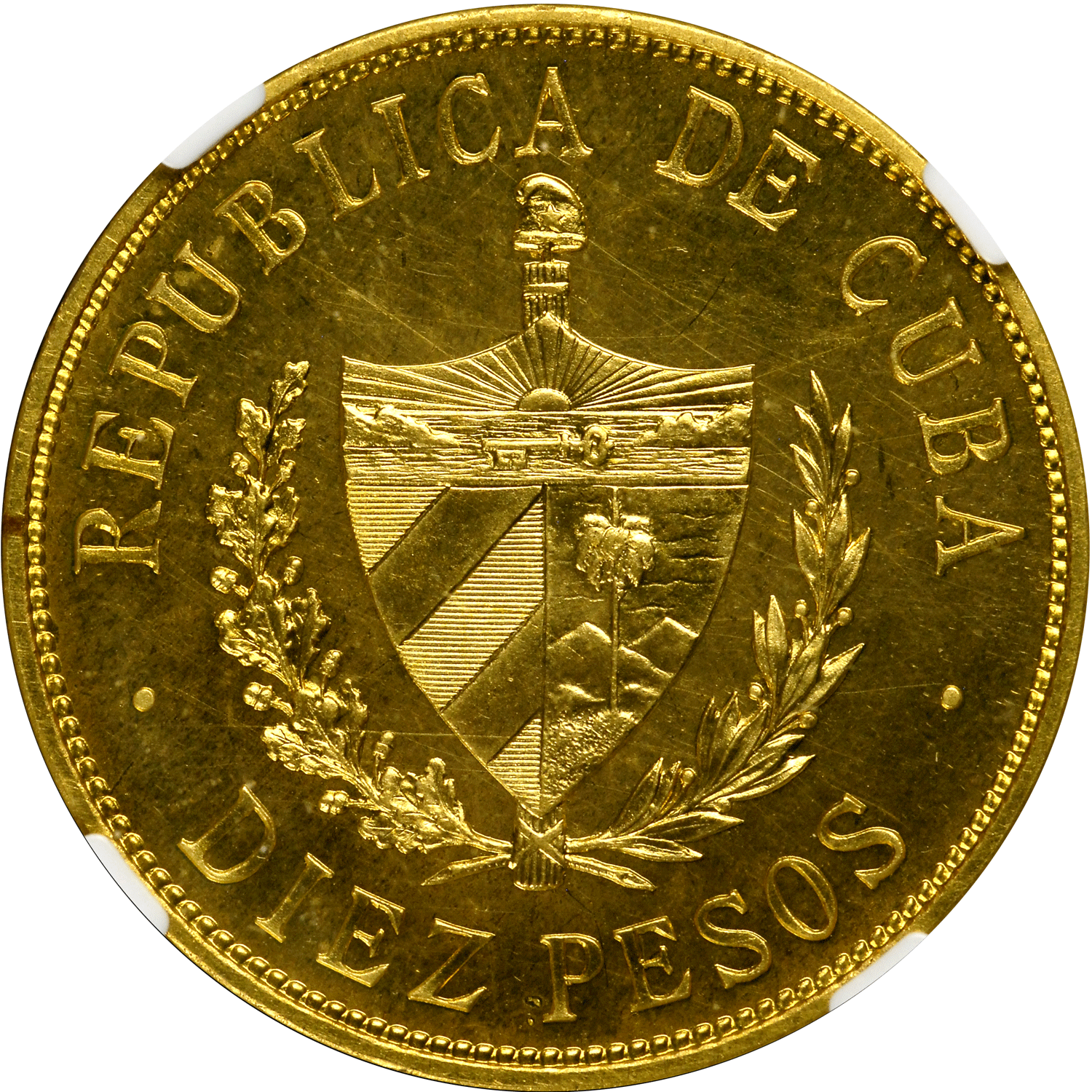 Cuba 10 Pesos KM 20 Prices Values NGC