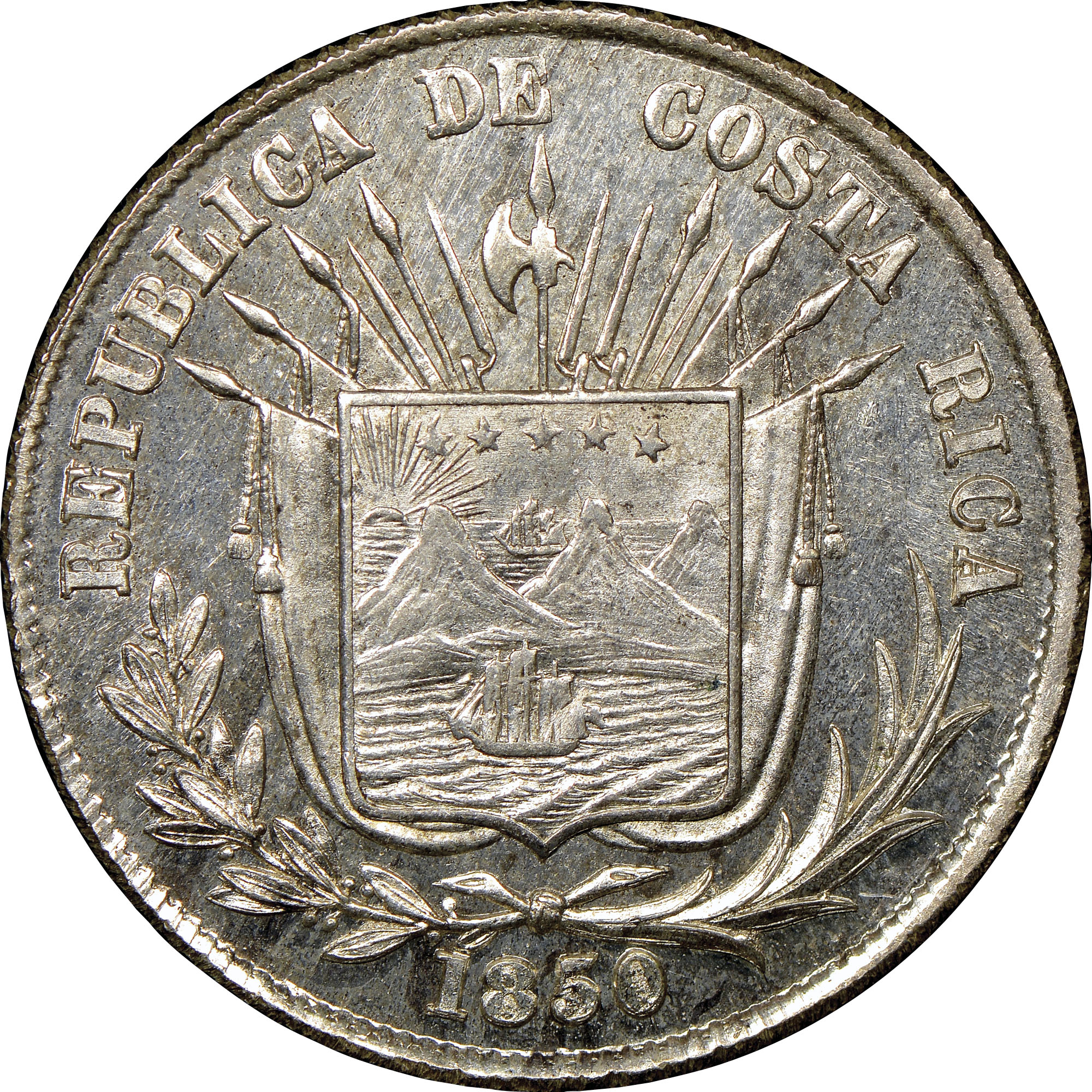 Costa Rica 1/4 Peso KM 103 Prices & Values | NGC