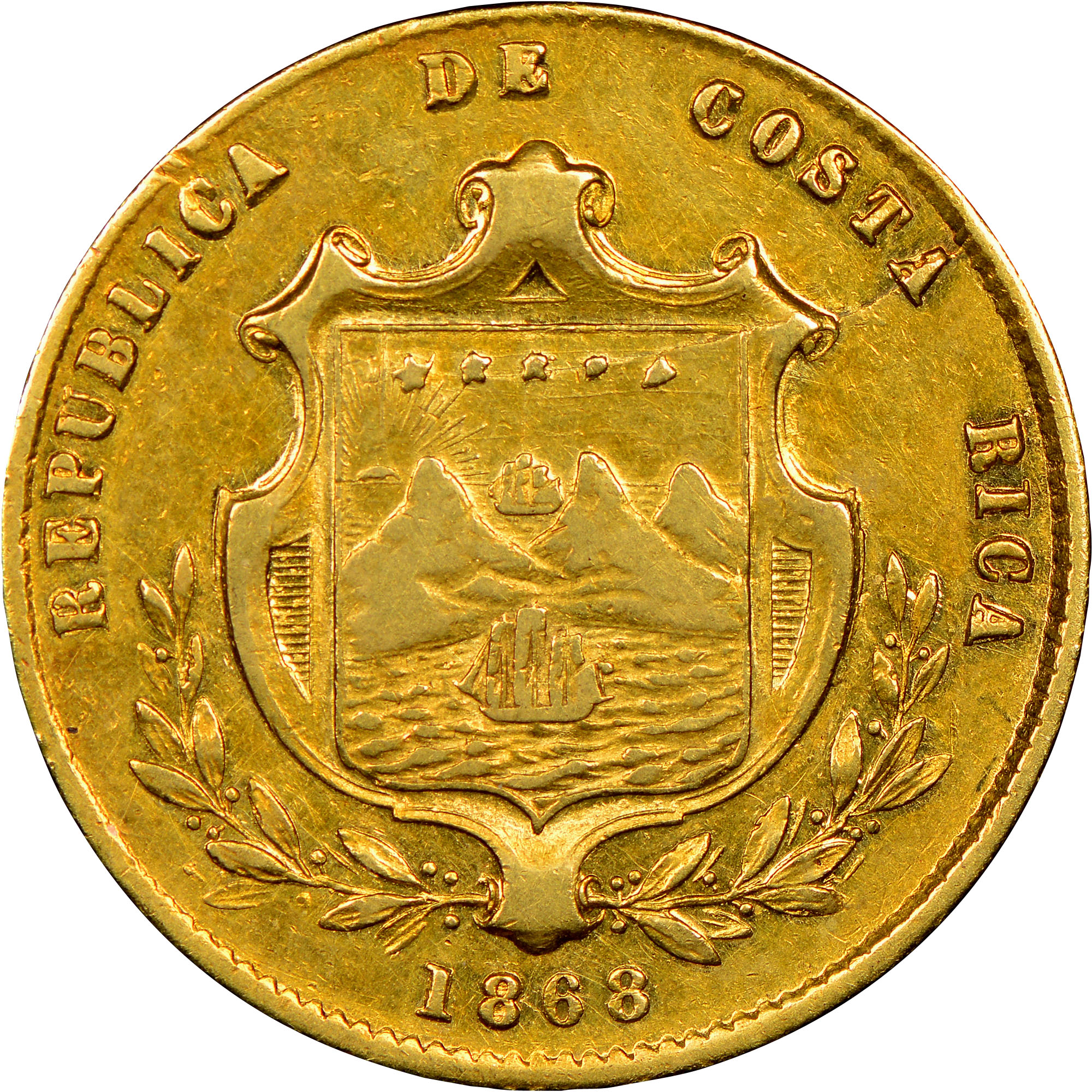 Costa Rica 5 Pesos KM 114 Prices & Values | NGC