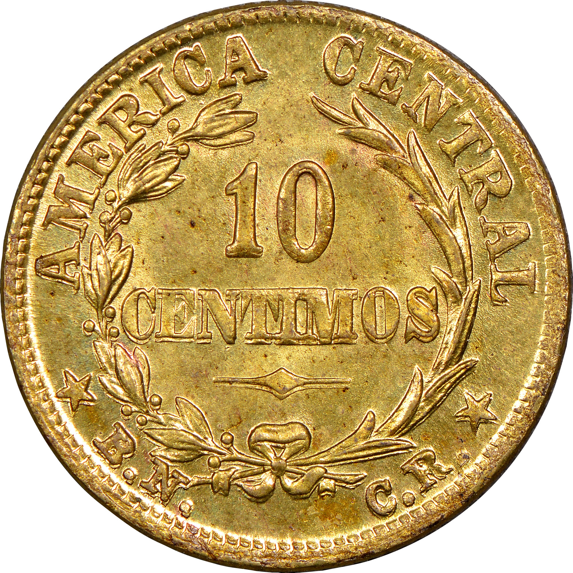 Costa Rica 10 Centimos KM 180 Prices & Values | NGC